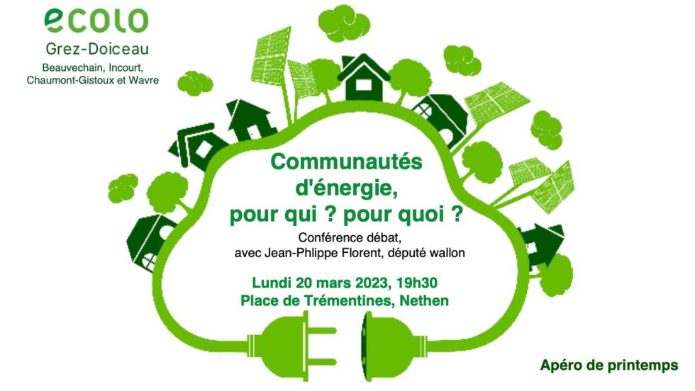 Communautés d’énergie, pour qui ? pour quoi ? | Ecolo Grez-Doiceau